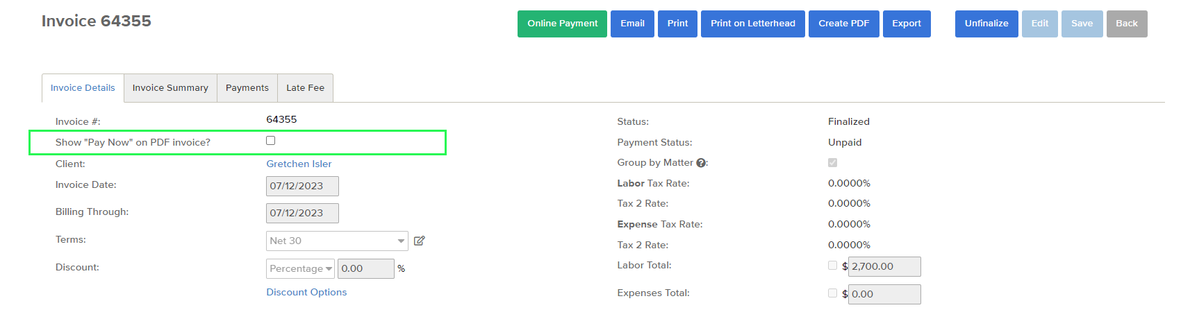 Bill4Time Payments: Pay Now Button – Bill4Time Support