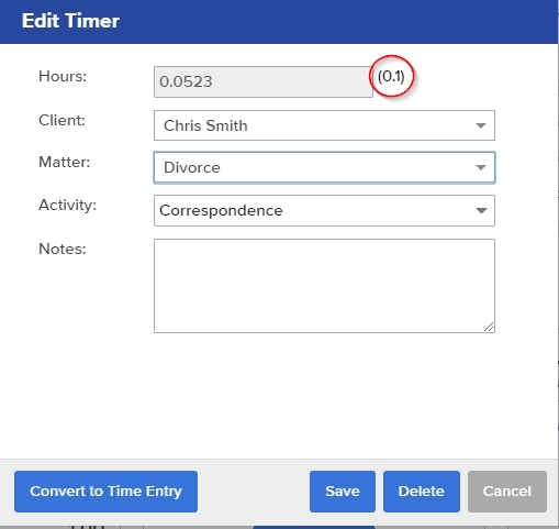 Change Timer Interval – Bill4Time Support