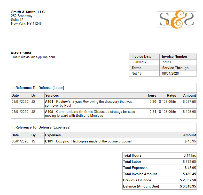 Invoice Template Design Options – Bill4Time Support